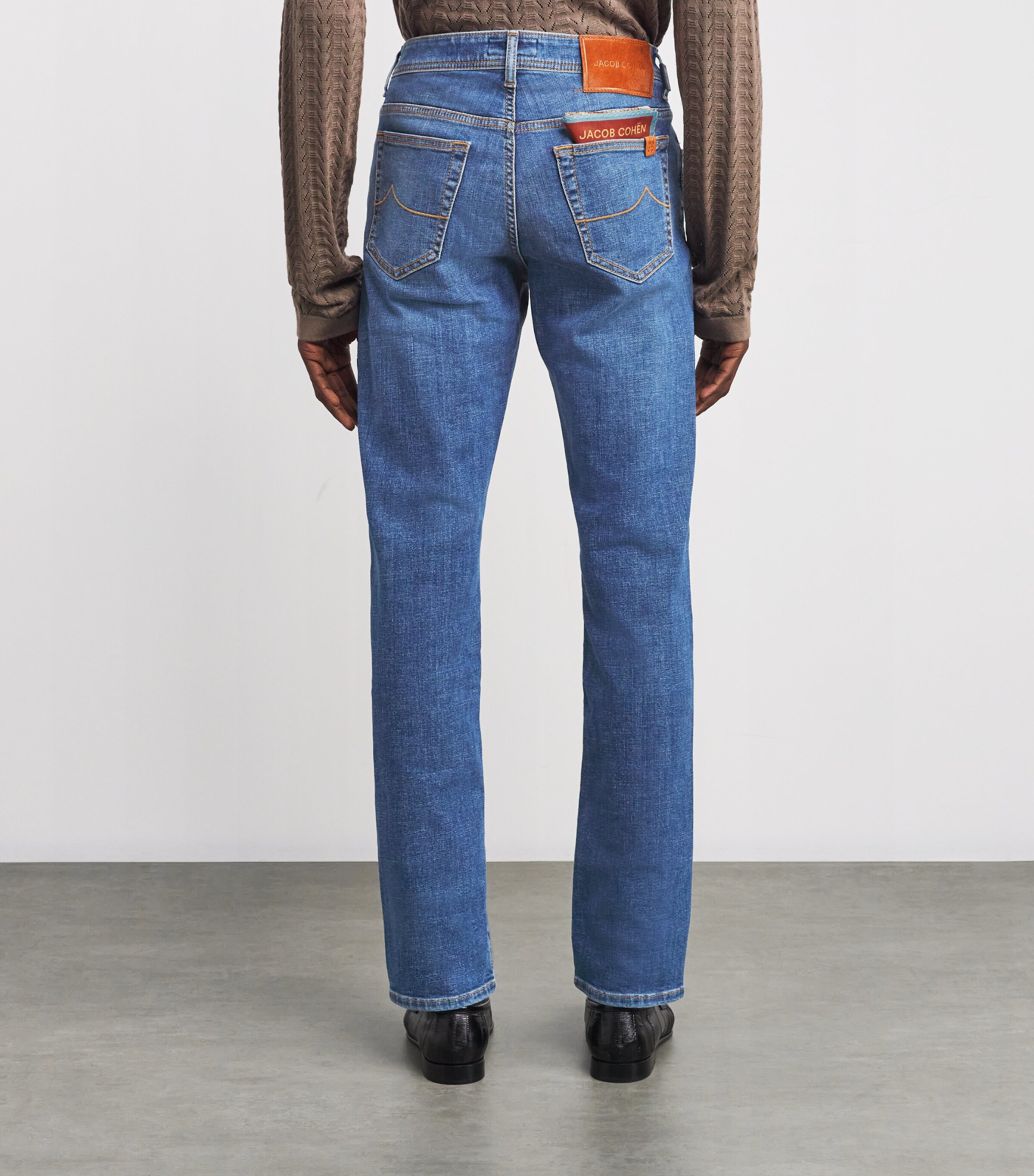 JACOB COHËN Blue Pony Hair-Patch Bard Slim Jeans | Harrods BE