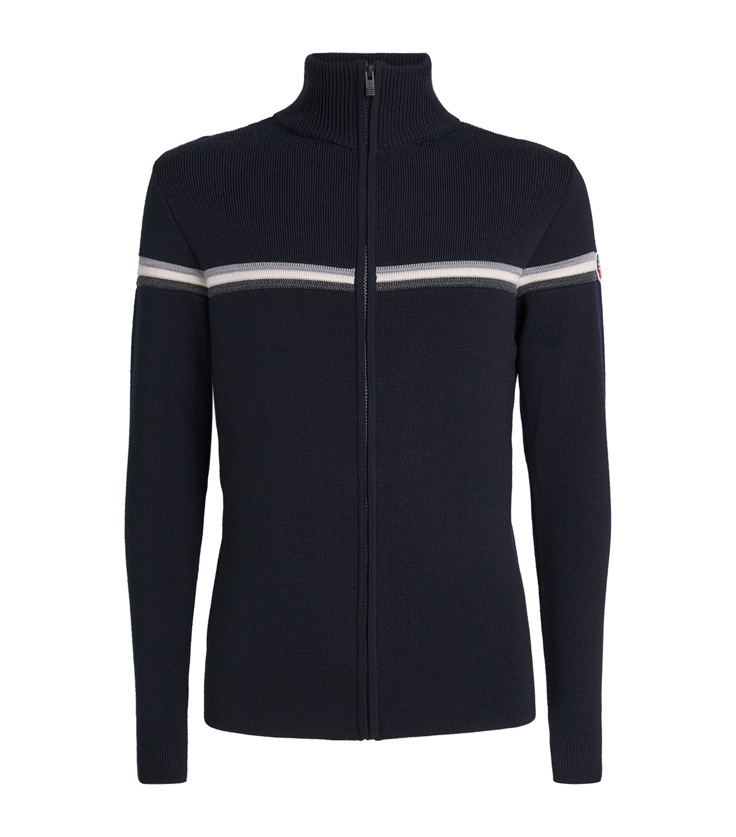 Fusalp Blue Merino Wool Mengen Quarter-Zip Sweater | Harrods AT