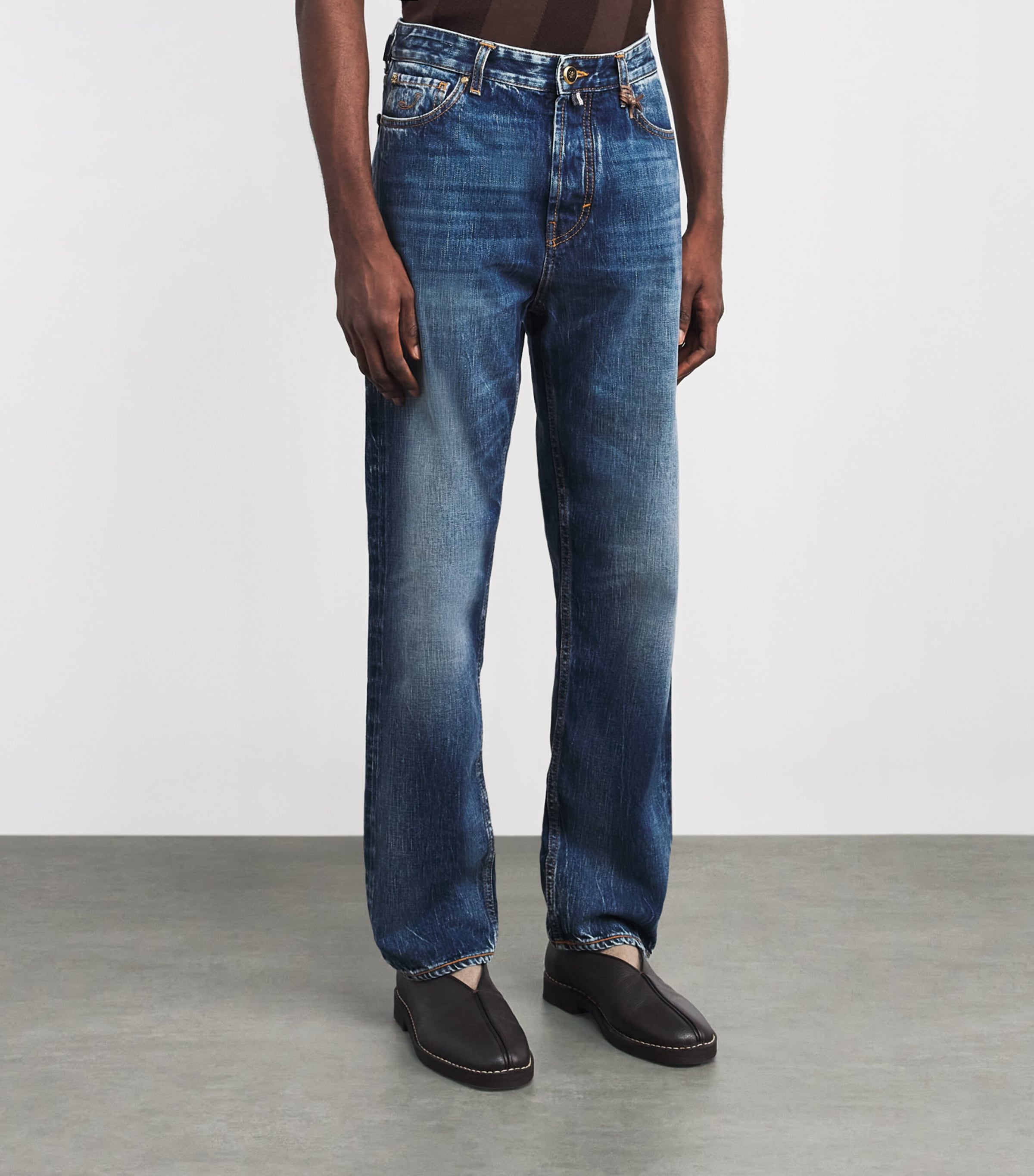 JACOB COHËN Blue Sean Straight Jeans | Harrods AU