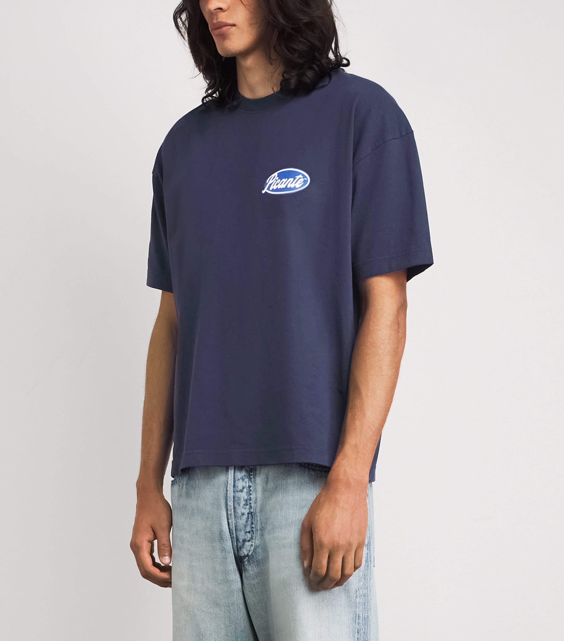 PICANTE Navy Organic Cotton Senna T-Shirt | Harrods NZ