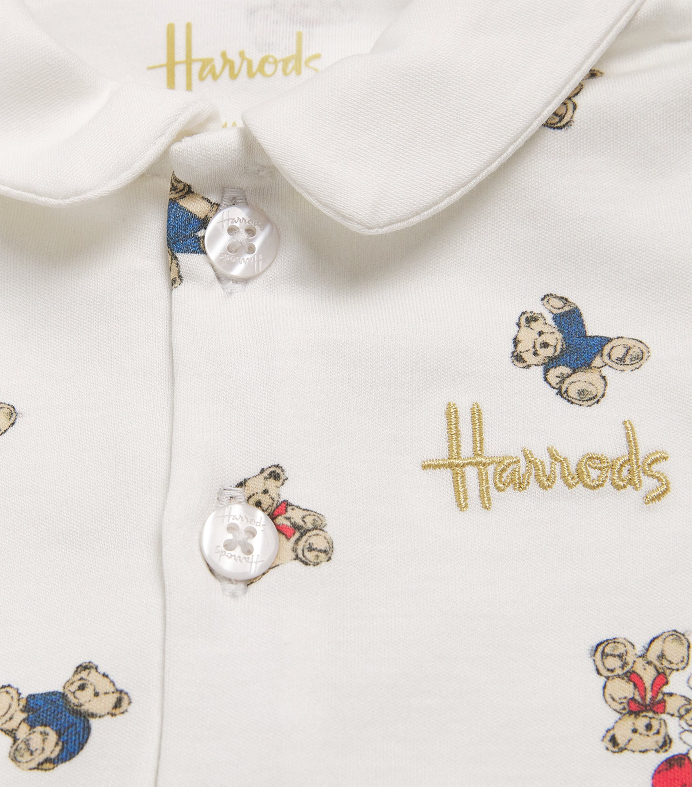 Harrods Ivory Henry Bear Top and Trousers Set | Harrods US