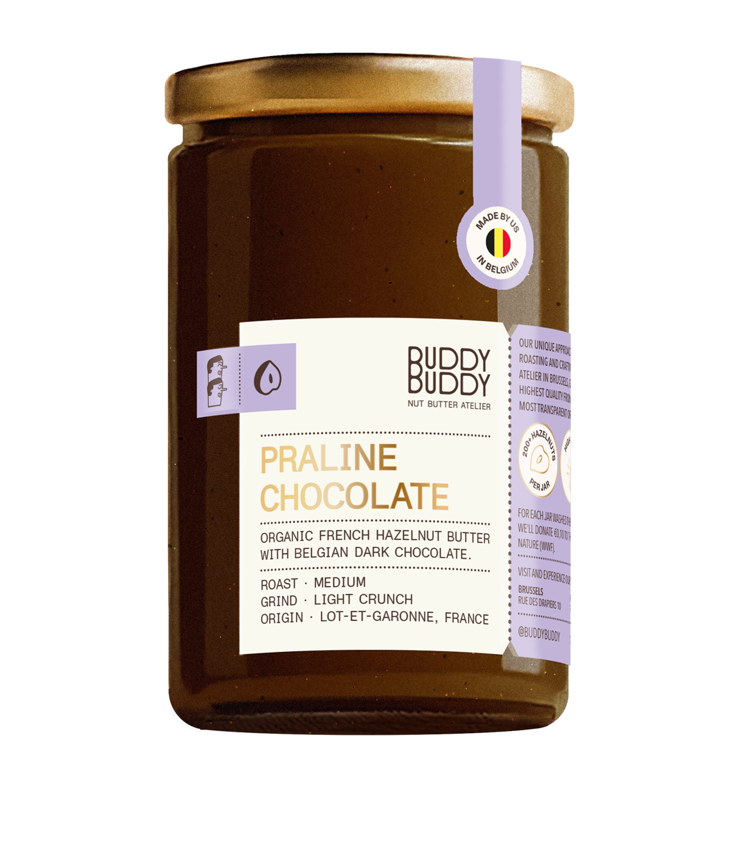 BUDDY BUDDY Praline Chocolate Nut Butter (260g) | Harrods UK