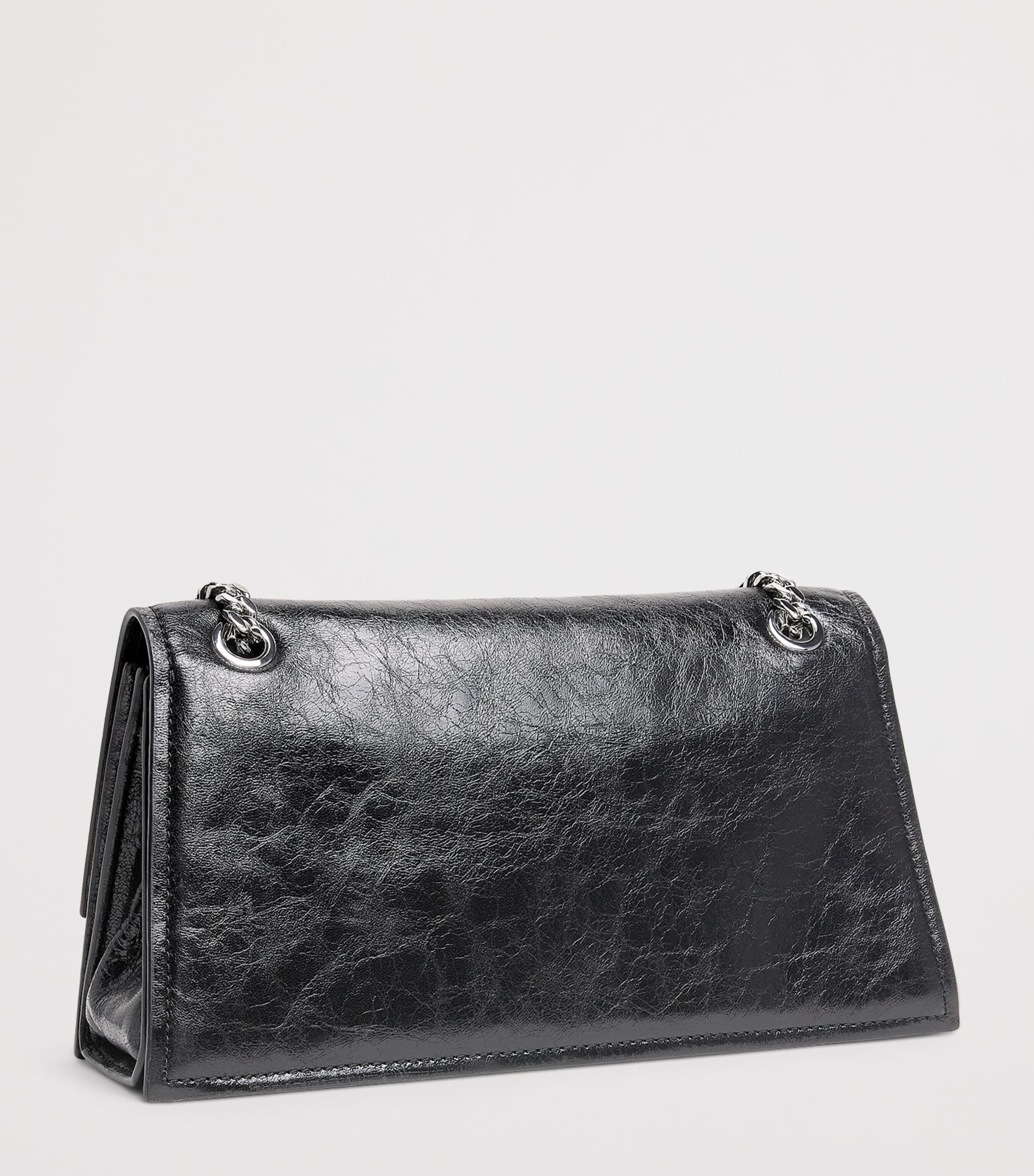 Tory Burch Black Leather Kira Turnlock Shoulder Bag | Harrods CA