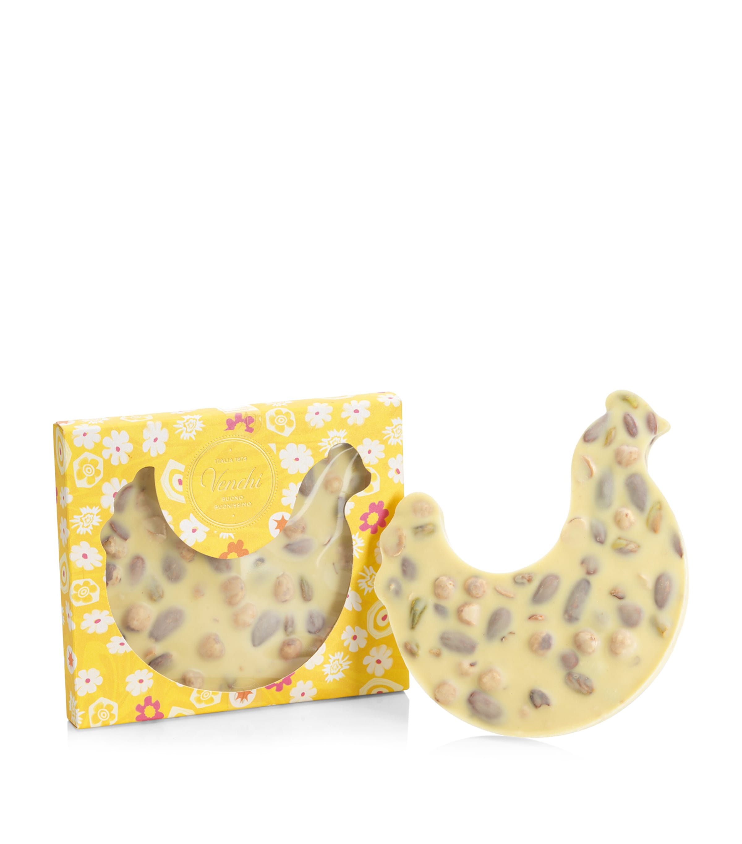 Venchi 1878 White Chocolate and Salted Almonds Hen (160g) | Harrods AU