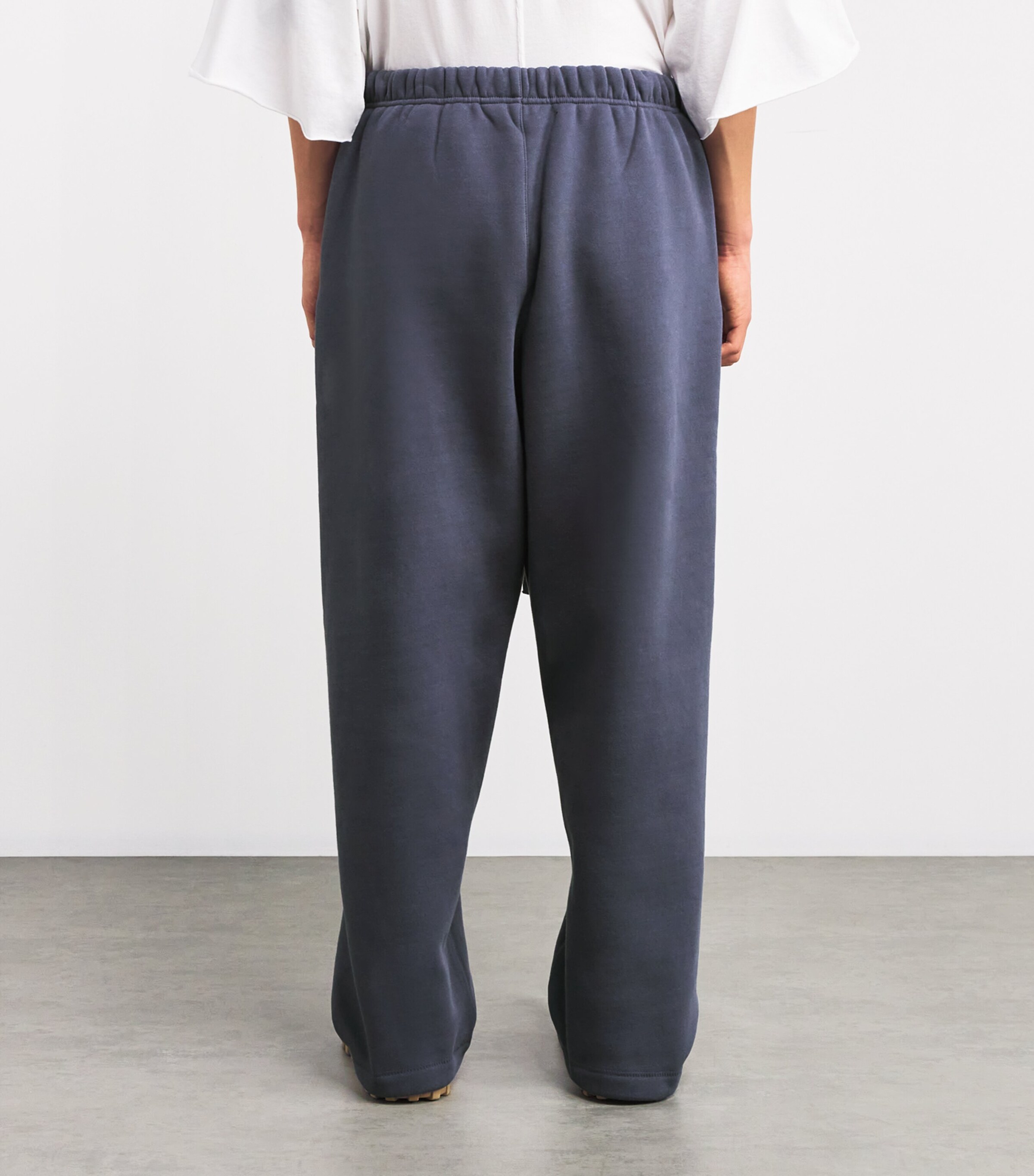 FEAR OF GOD ESSENTIALS Blue University Crest Logo Open-Cuff Sweatpants ...