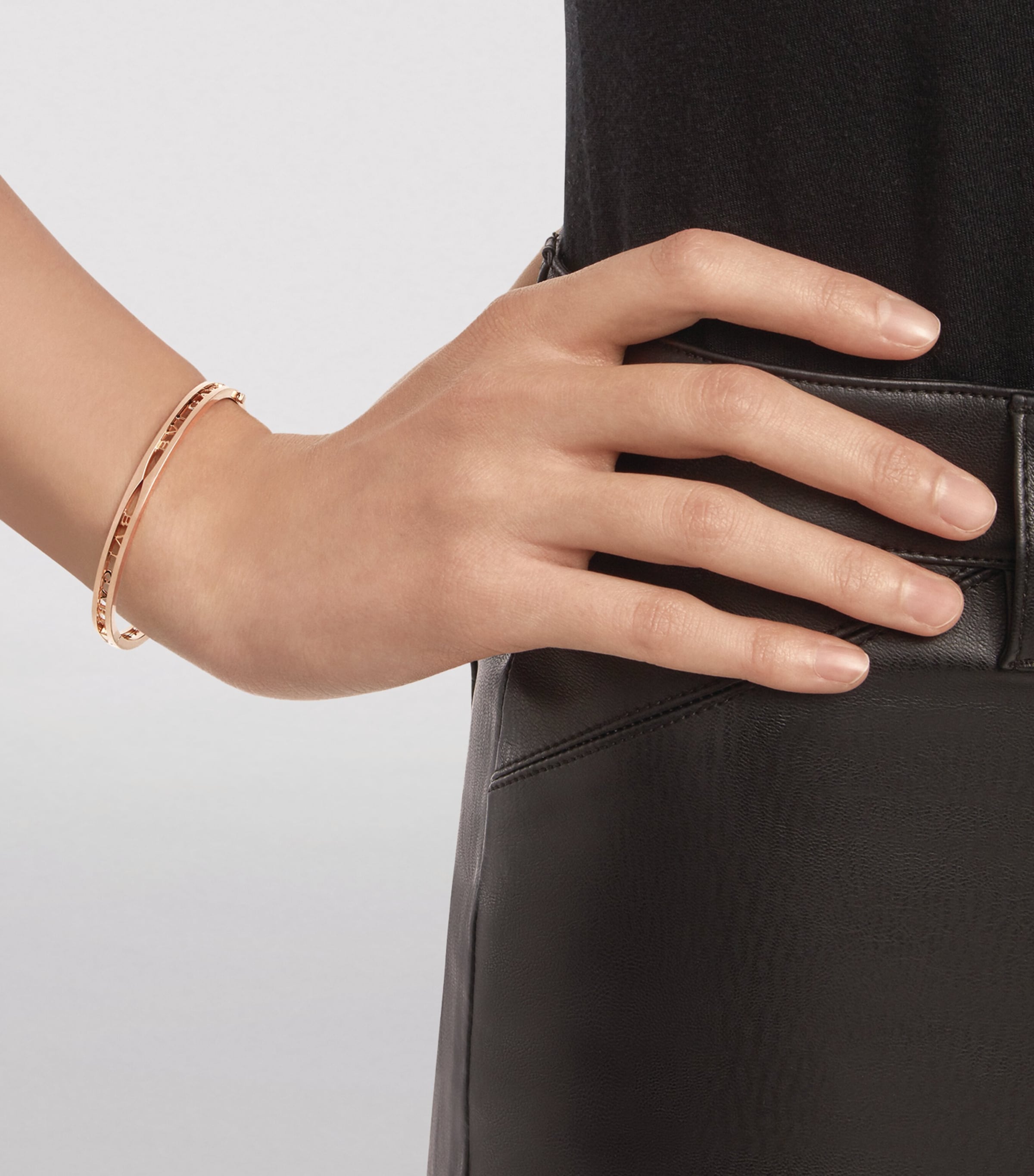 Bvlgari Rose Gold B.zero1 Bangle | Harrods UK