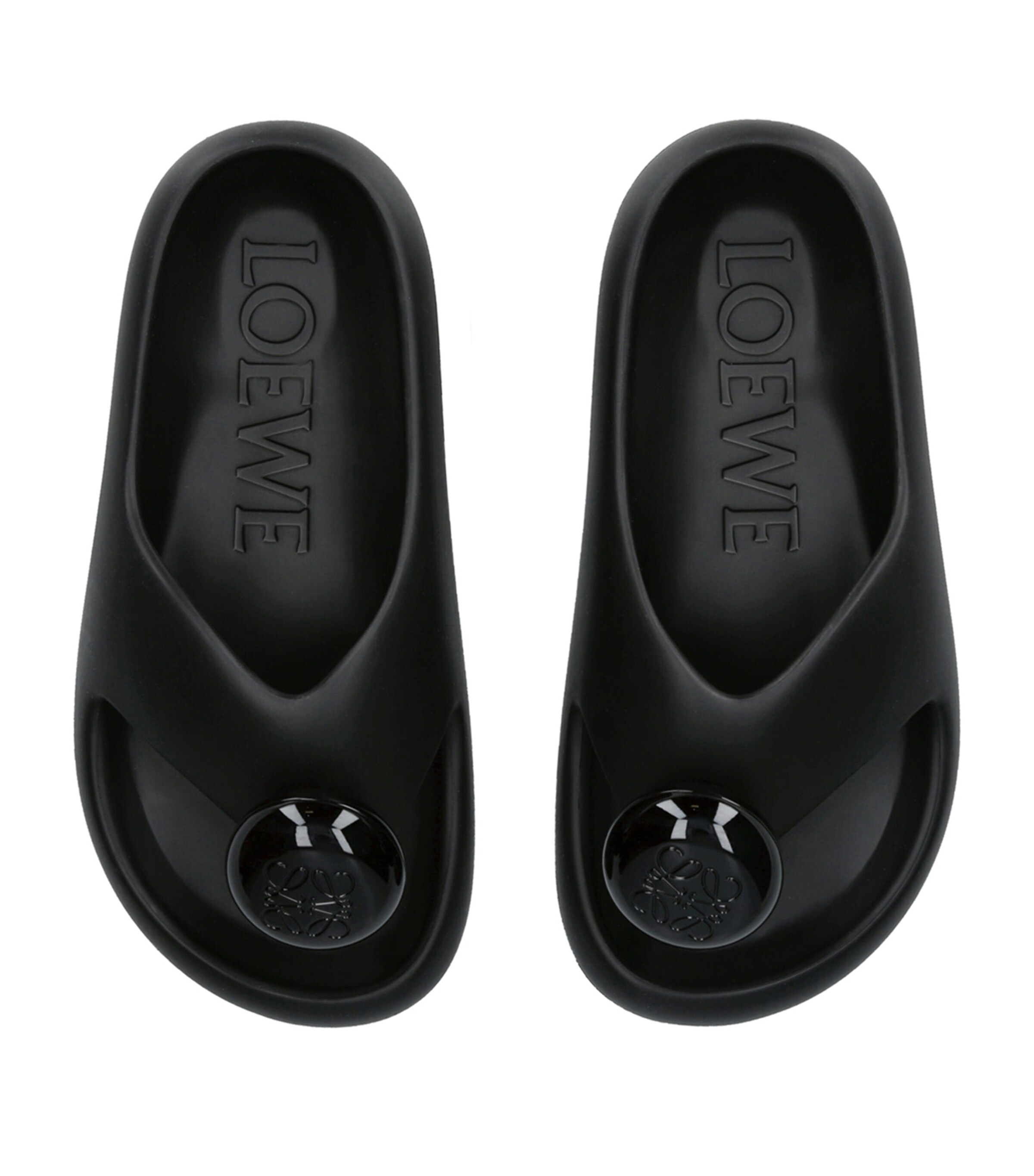 LOEWE Black x Paula's Ibiza Foam Bubble Slides | Harrods US