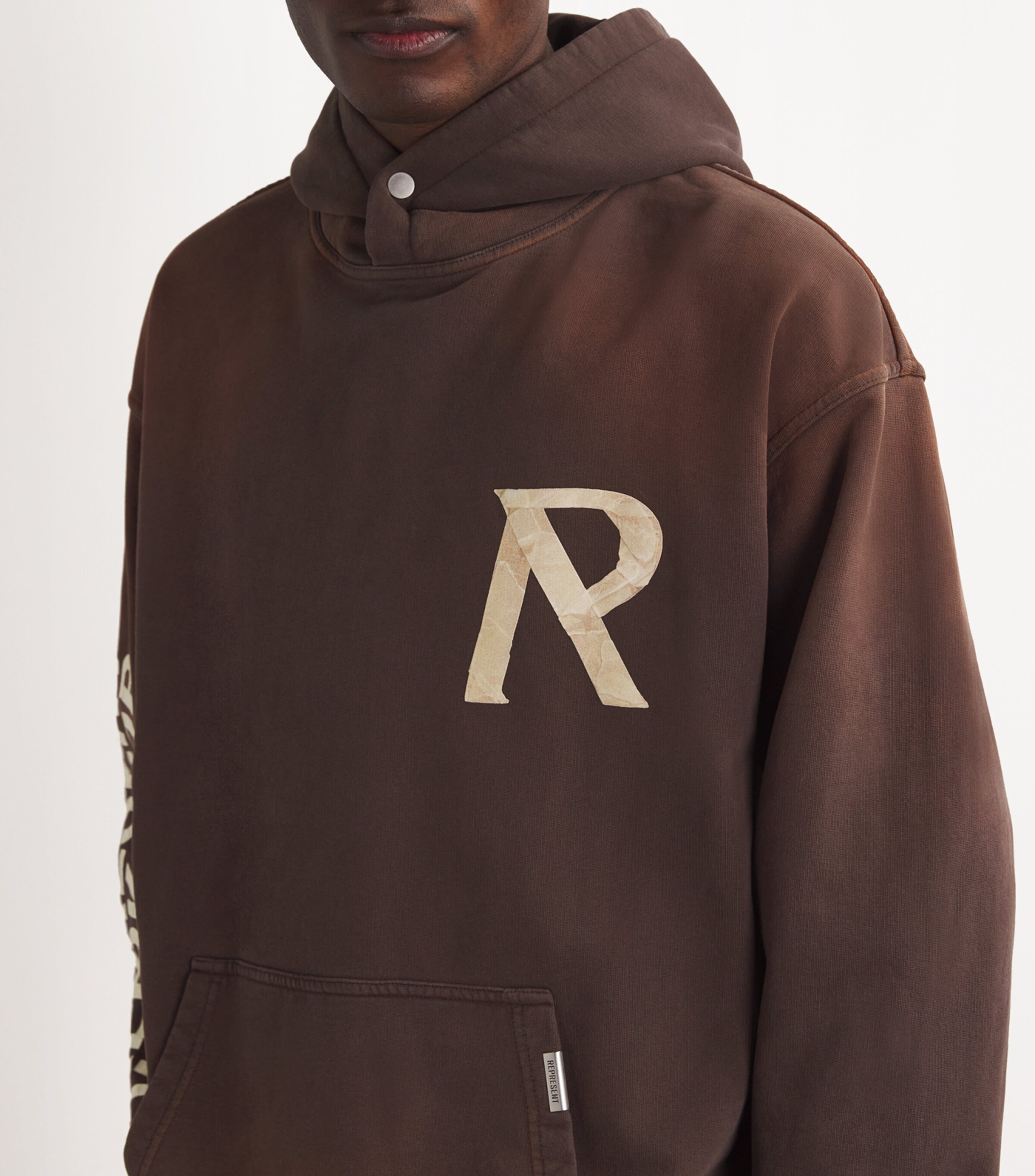 Represent Relaxed Masking Tape Hoodie | Harrods UK