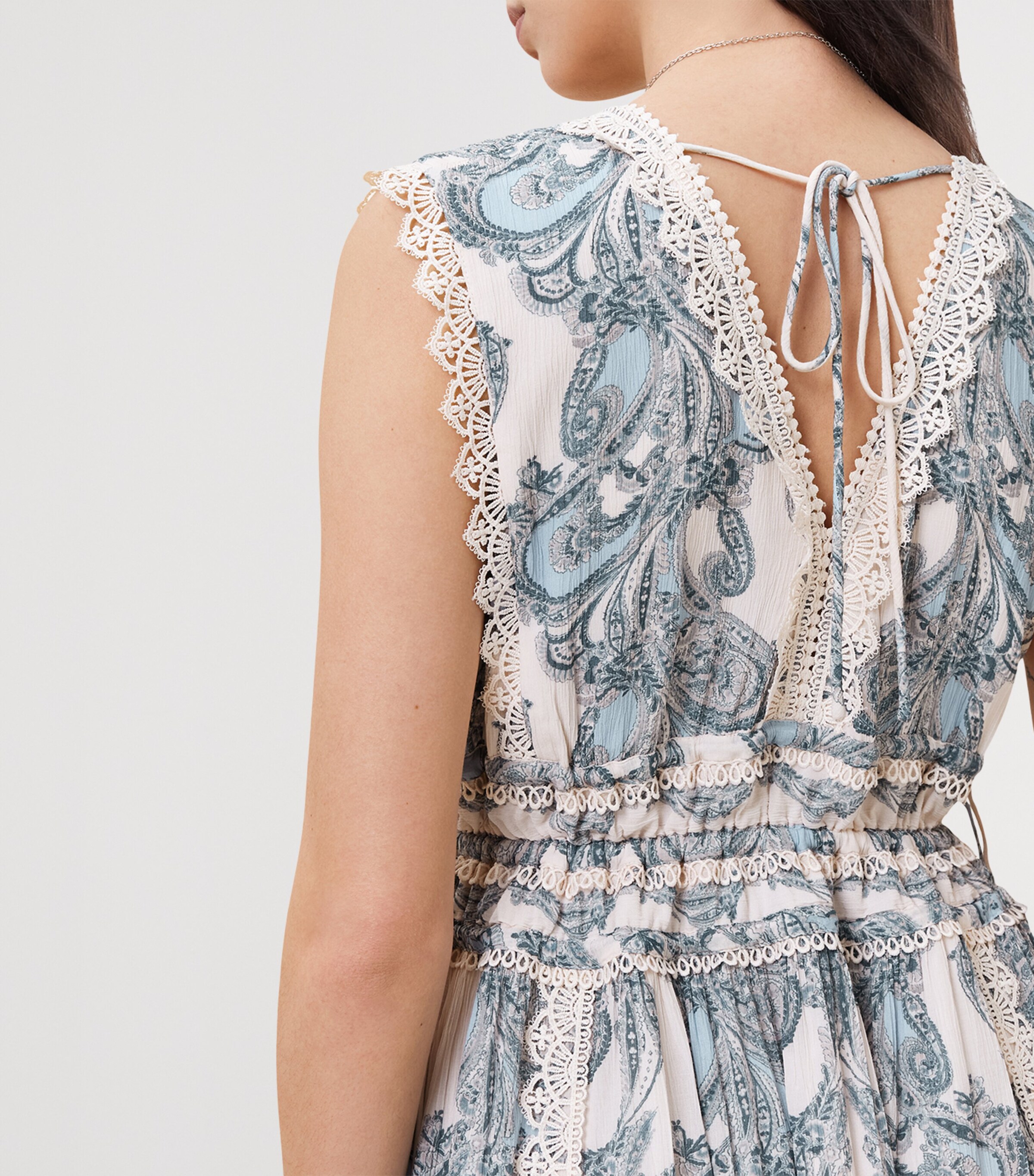 AllSaints Paisley Print Xantha Maxi Dress | Harrods UK