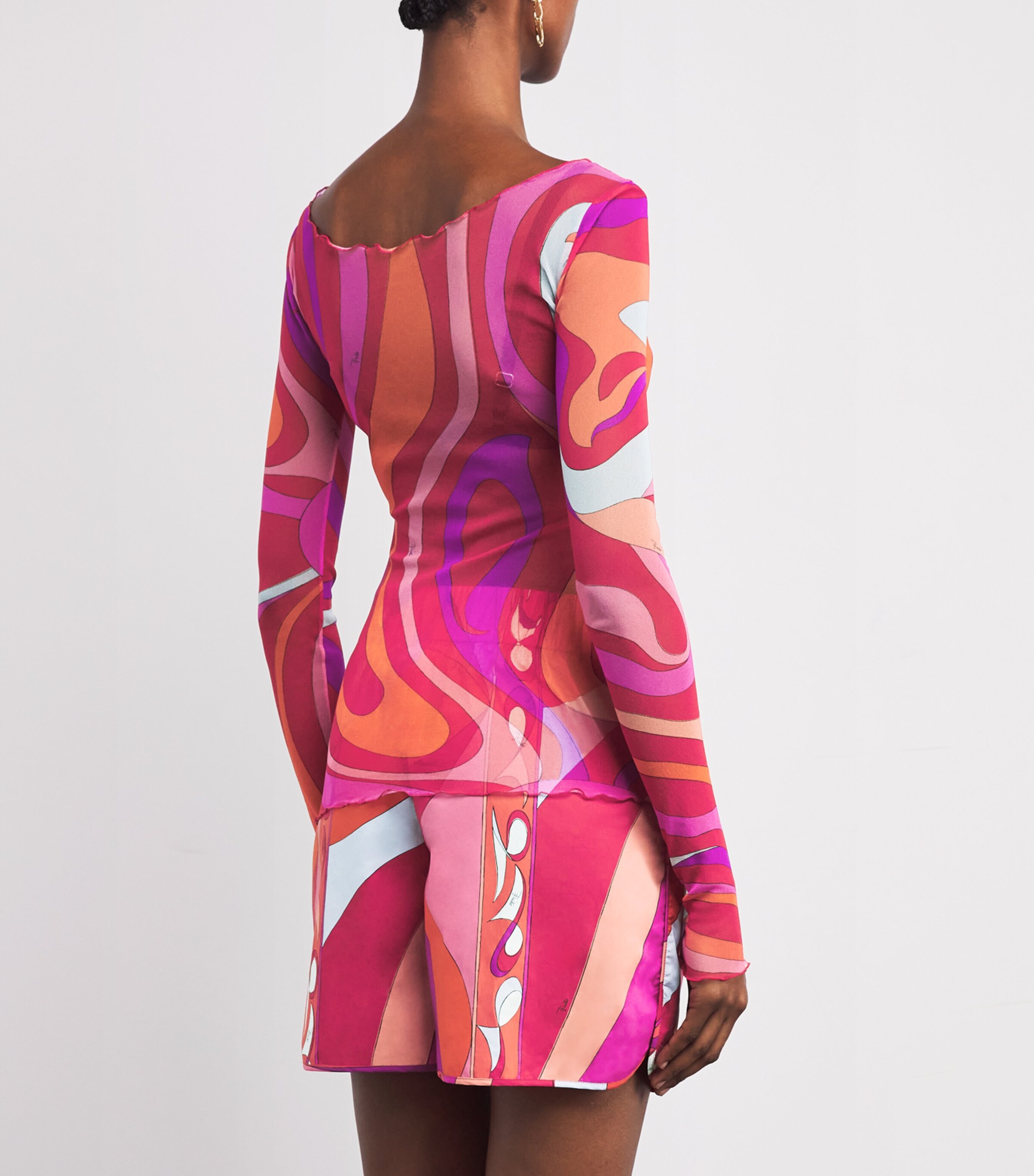 PUCCI Multi Mesh Printed Top | Harrods HK