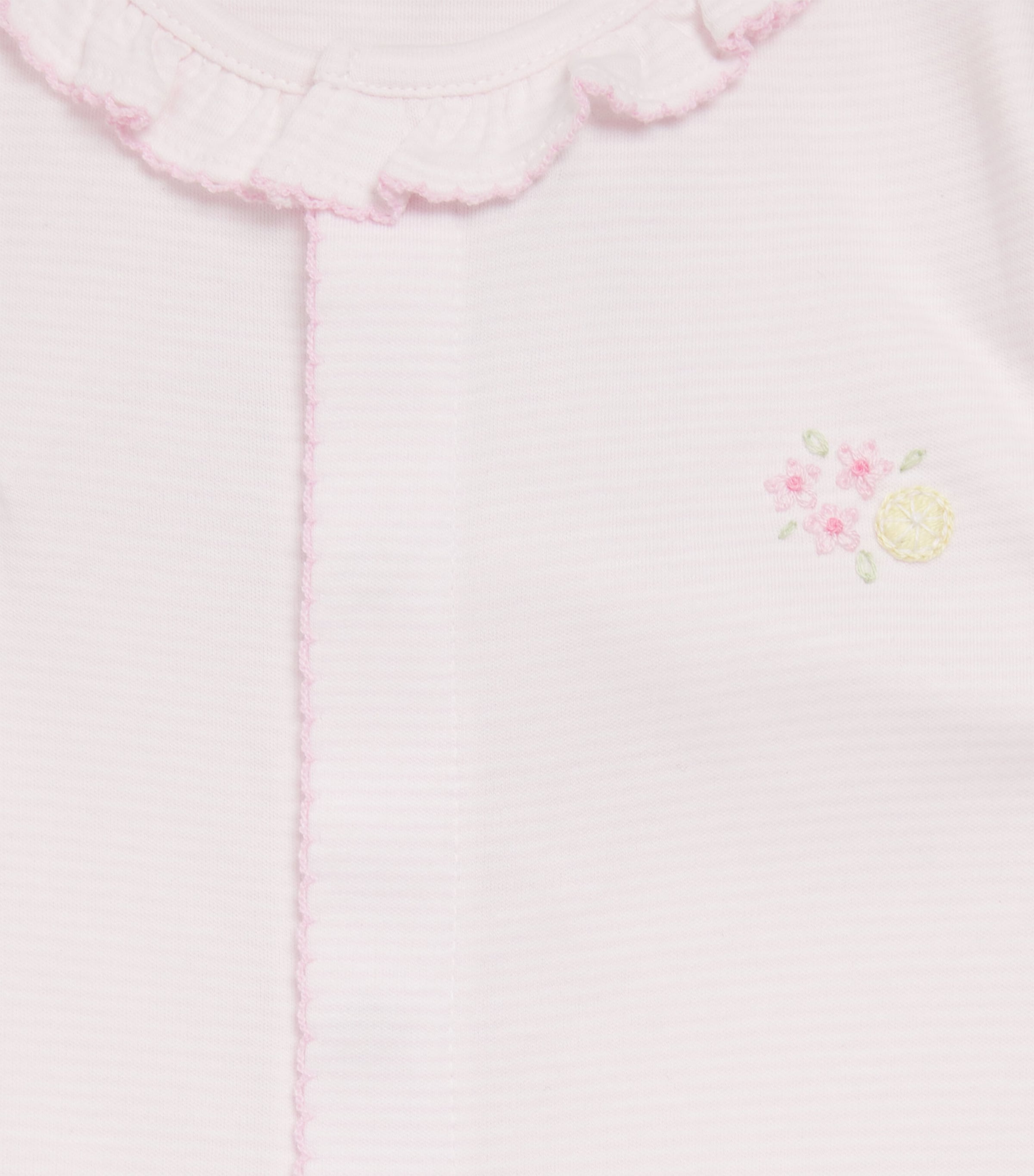 Kissy Kissy Pink Pima Cotton Lemon Blossom All-In-One (9 Months ...