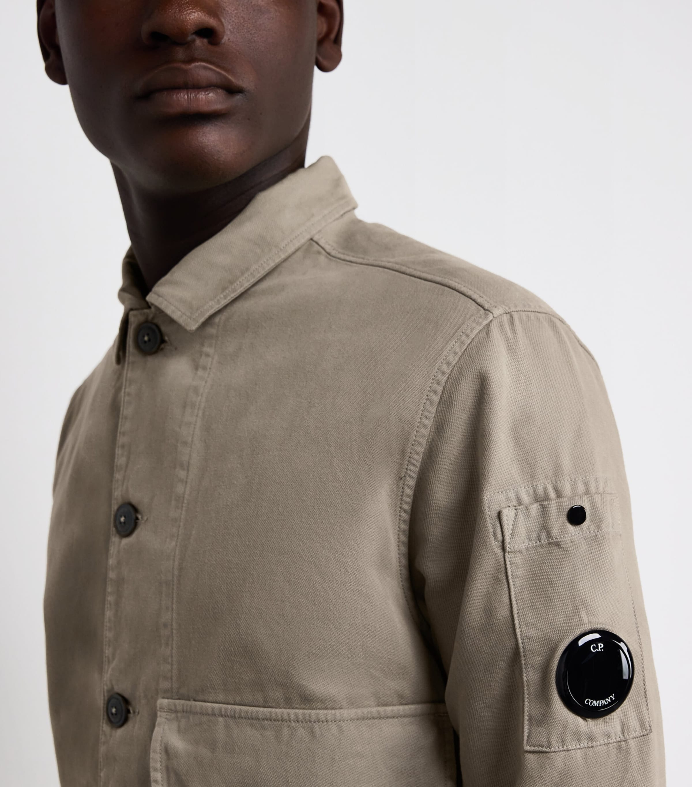 C.P. Company Brown Cotton Drill Overshirt | Harrods AU