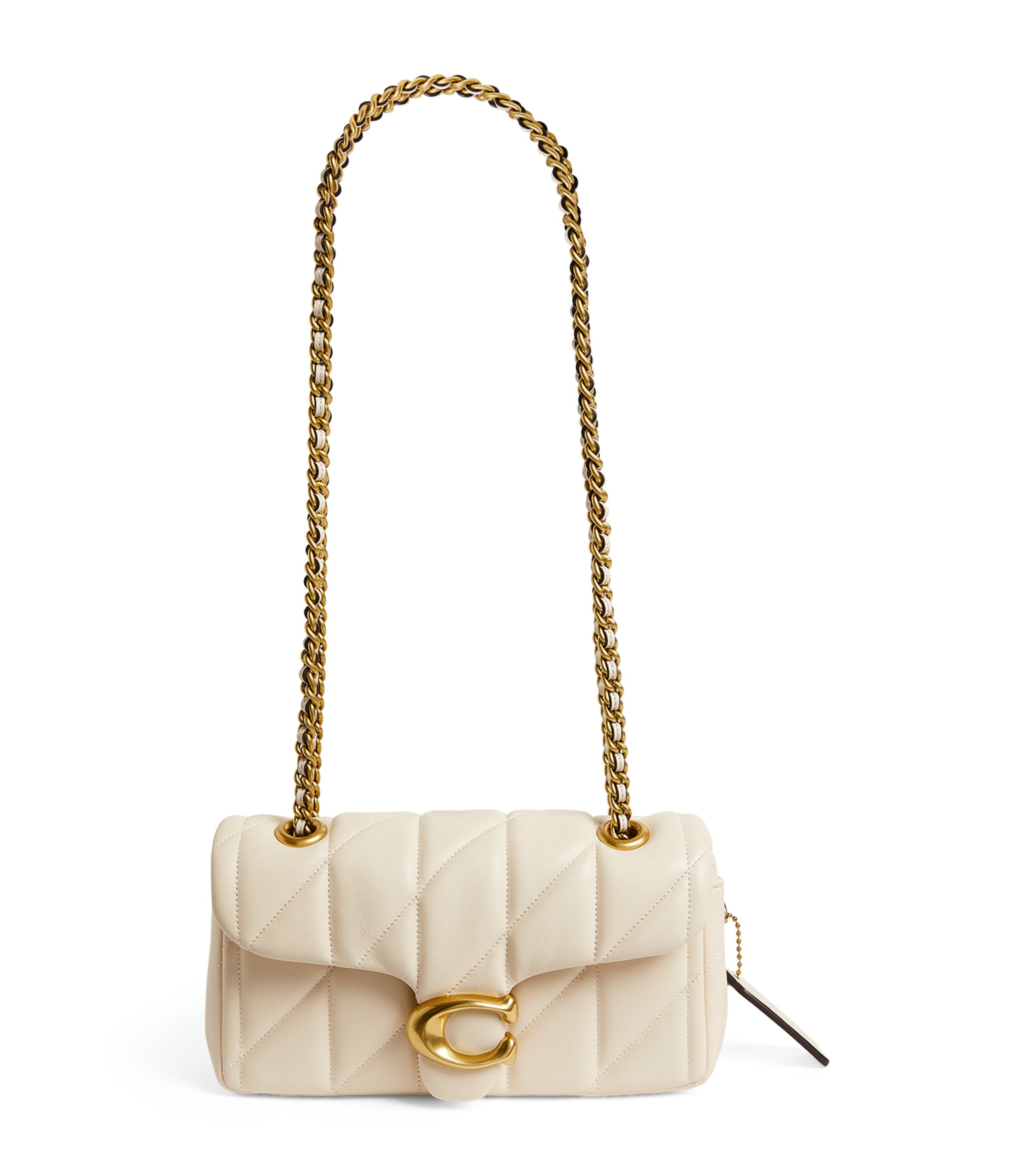 Coach Ivory Quilted Leather Tabby Shoulder Bag | Harrods US