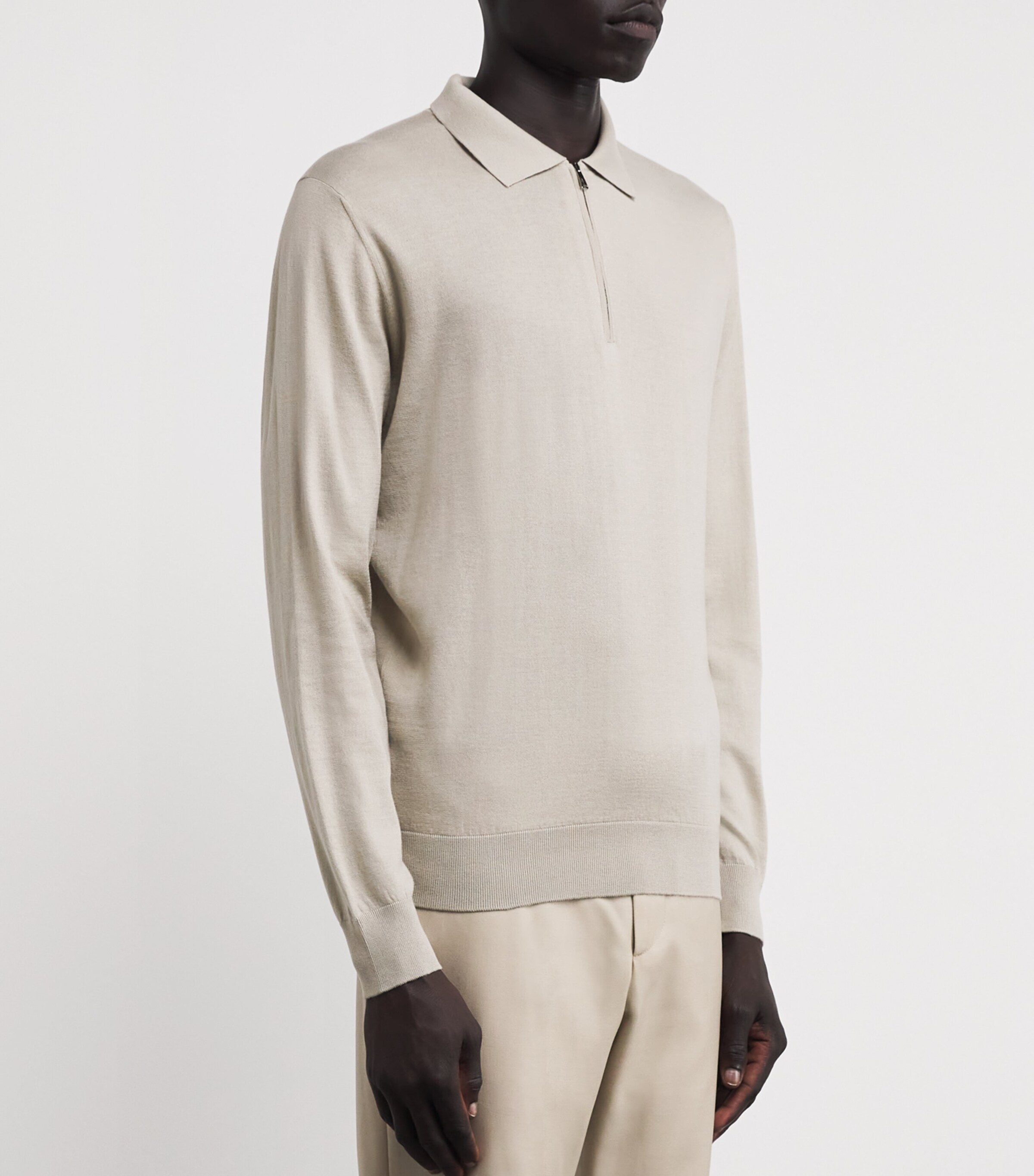 Fioroni Cashmere Multi Cotton-Cashmere Polo Sweater | Harrods UK