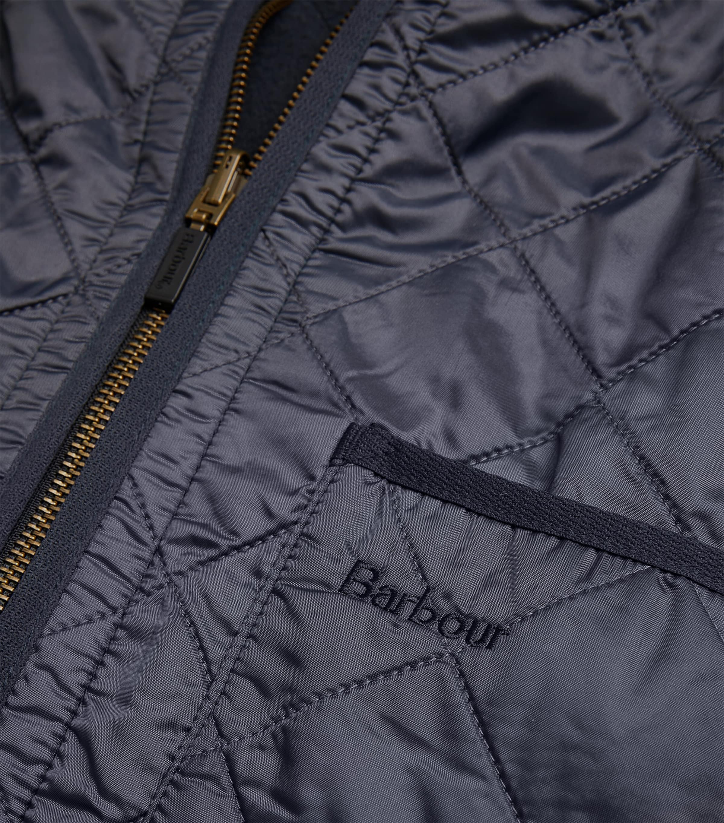 Barbour Navy Polarquilt Zip-In Gilet Liner | Harrods AU