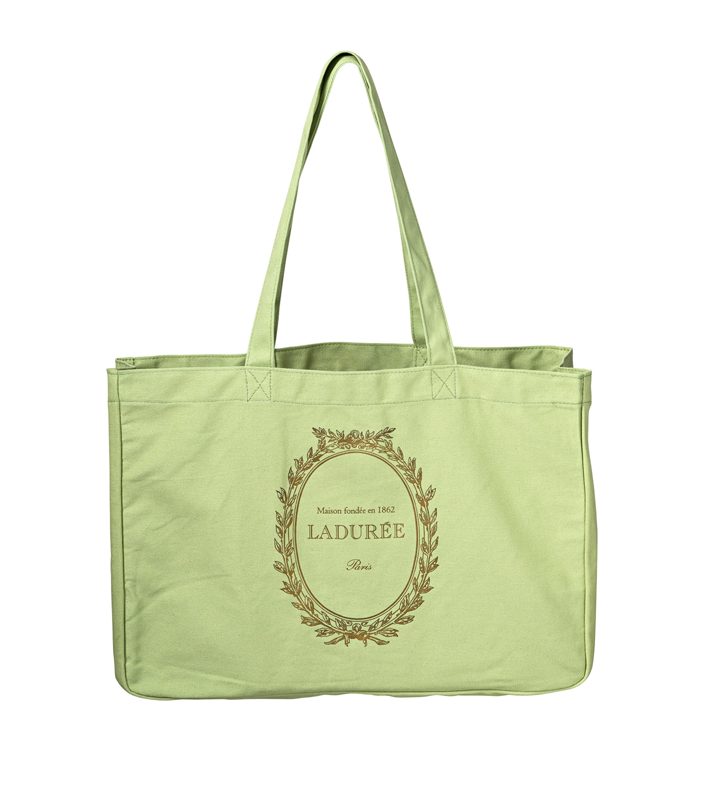 Ladurée Large Organic Cotton Logo Tote Bag | Harrods US