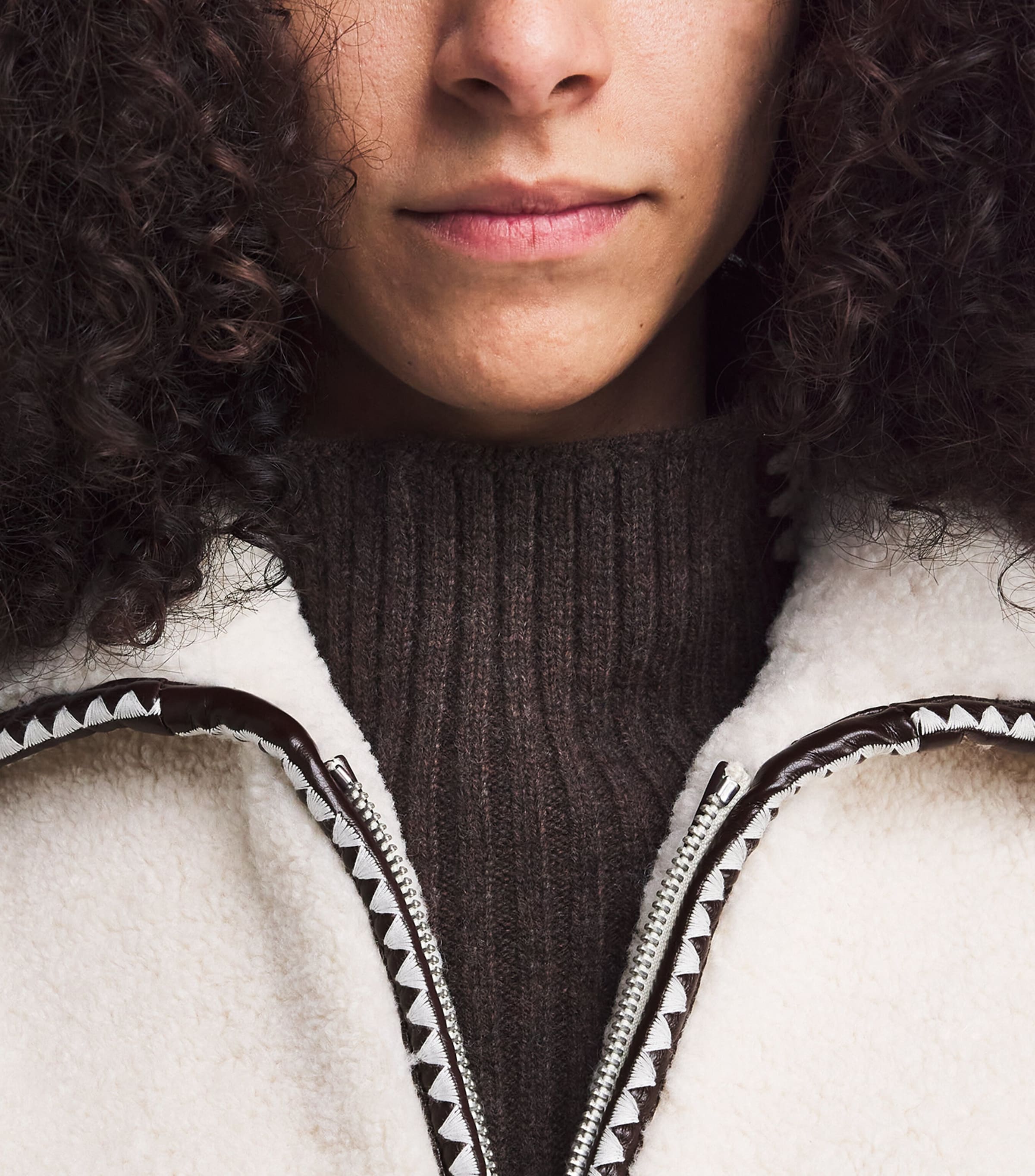 Rag & Bone Ivory Faux Shearling Mai Jacket | Harrods NZ